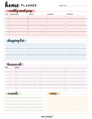 Family Planner - World of Printables