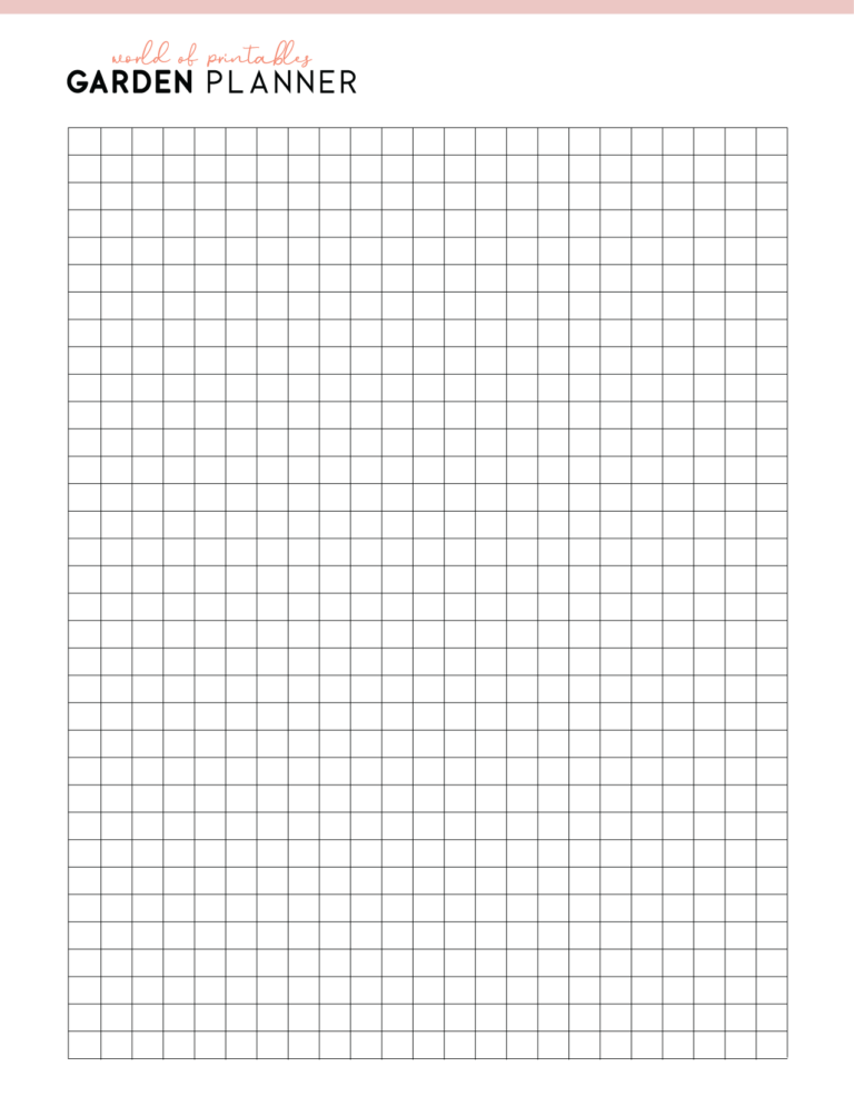 Garden Planner Templates - World of Printables