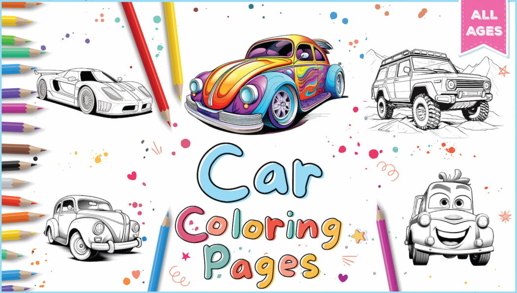 Car Coloring Pages - World of Printables