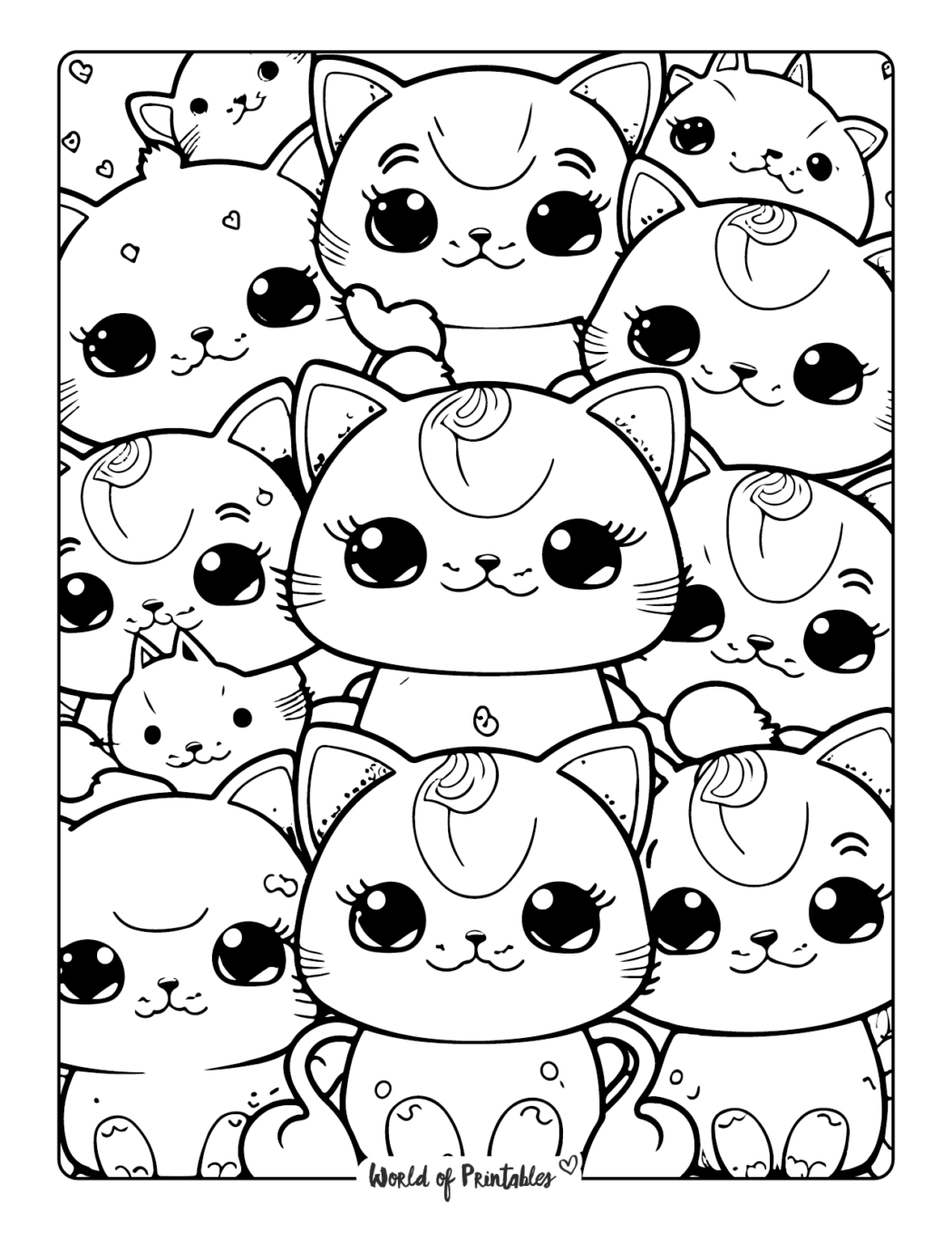 Cat Coloring Pages For Kids & Adults - World of Printables