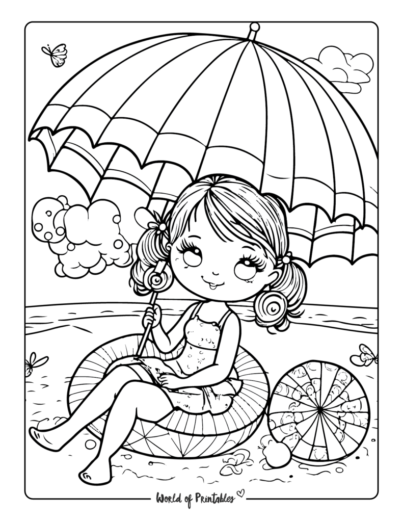 Summer Coloring Pages For Kids & Adults - World of Printables