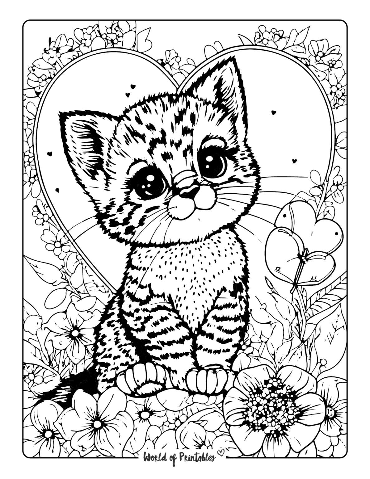 Cat Coloring Pages For Kids & Adults - World of Printables