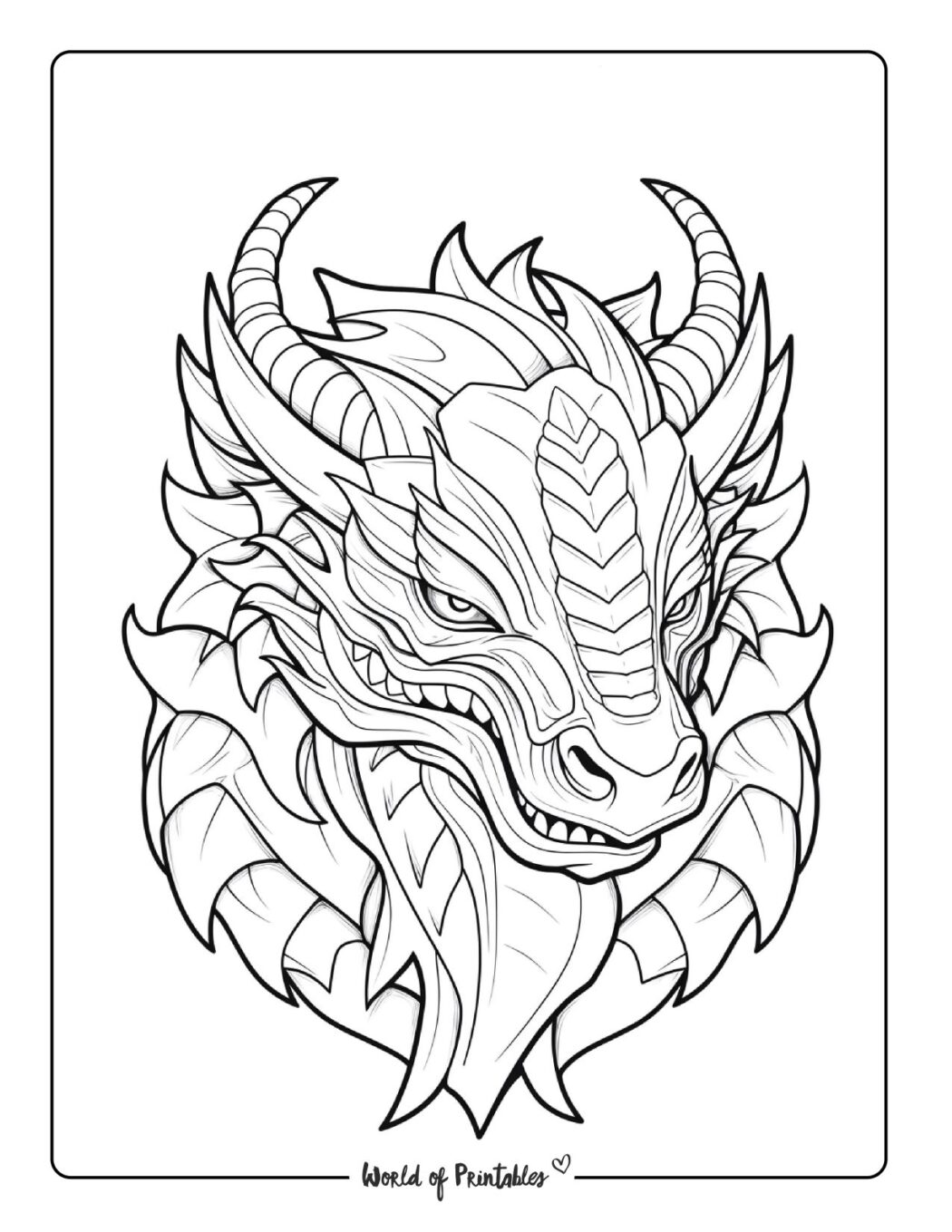 Dragon Coloring Pages For Kids & Adults - World of Printables