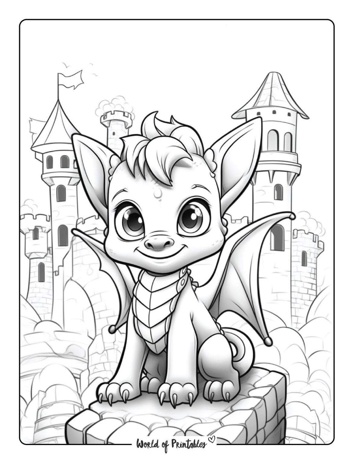 Dragon Coloring Pages For Kids & Adults - World of Printables