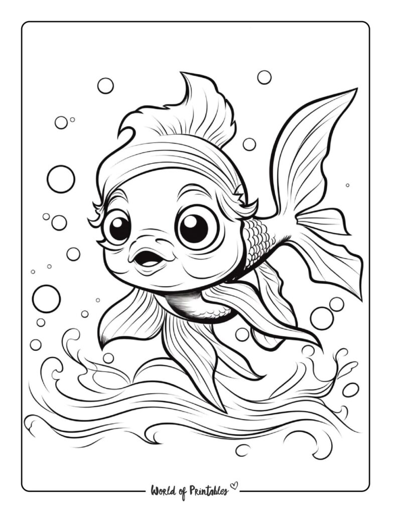 Fish Coloring Pages - World of Printables