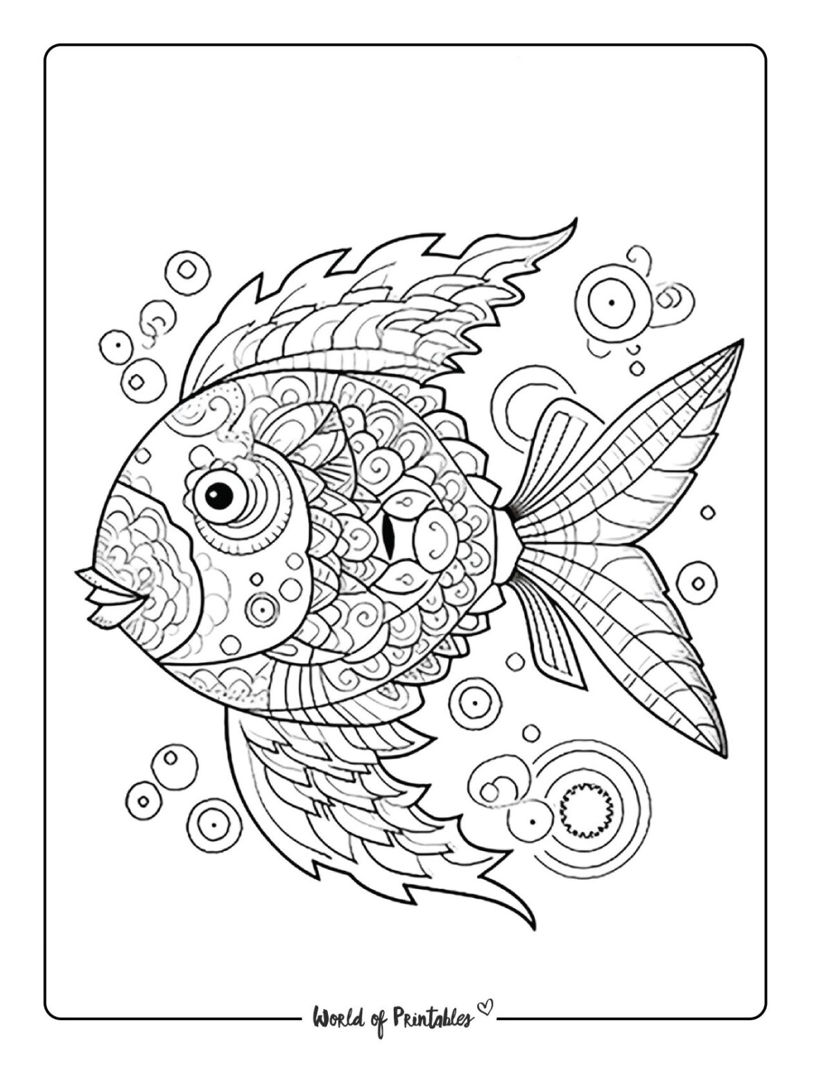 Fish Coloring Pages - World of Printables