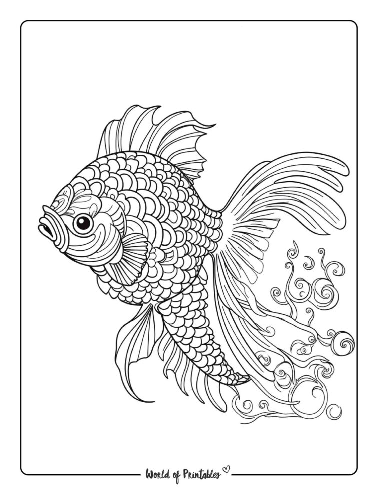 Fish Coloring Pages - World of Printables