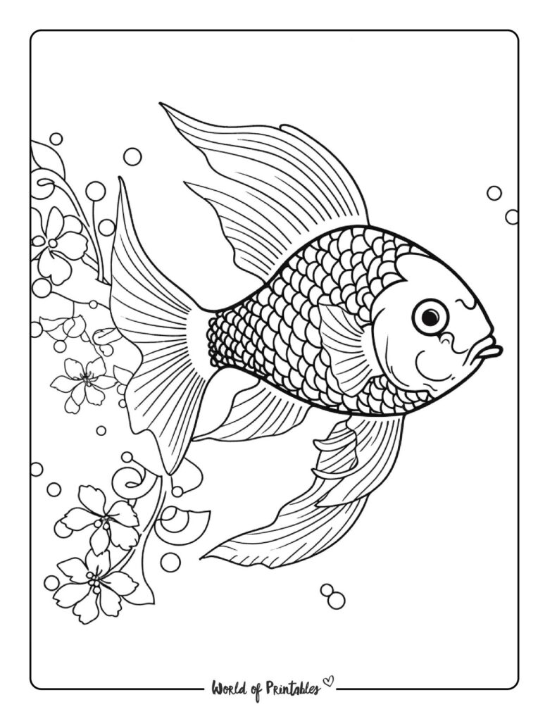 Fish Coloring Pages - World of Printables