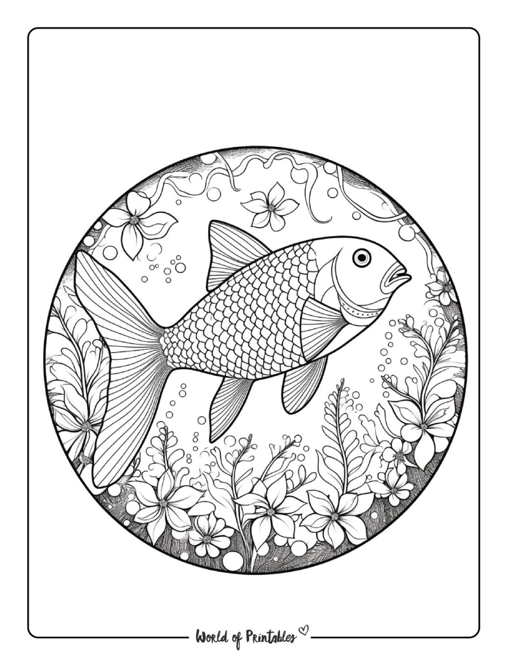 Fish Coloring Pages - World of Printables