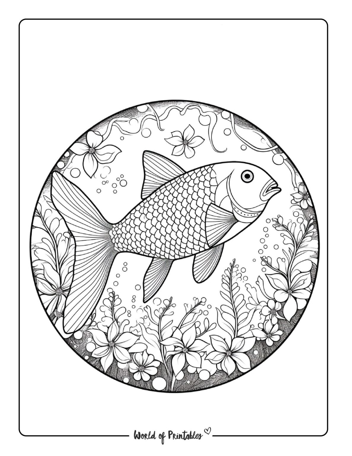 Fish Coloring Pages - World of Printables