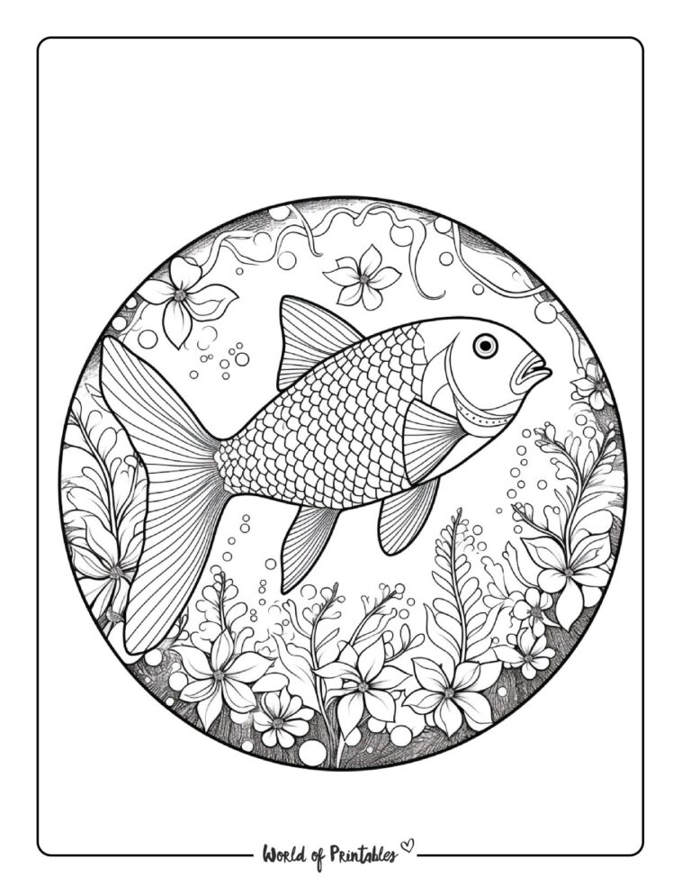 Fish Coloring Pages - World of Printables
