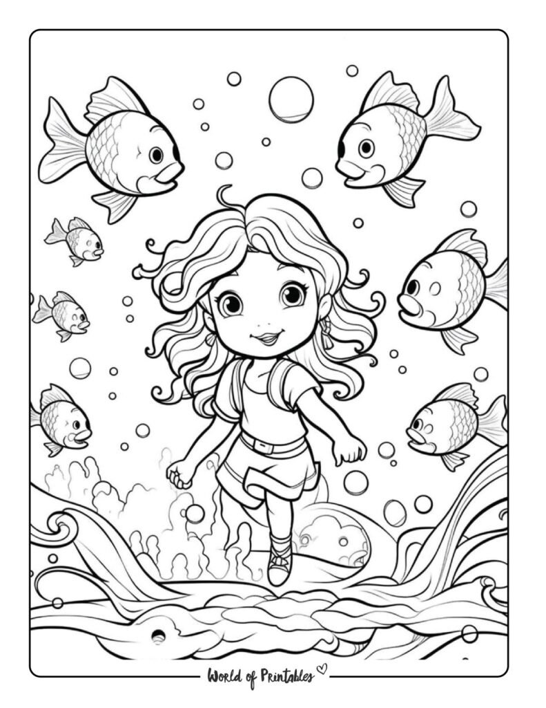 Fish Coloring Pages - World of Printables
