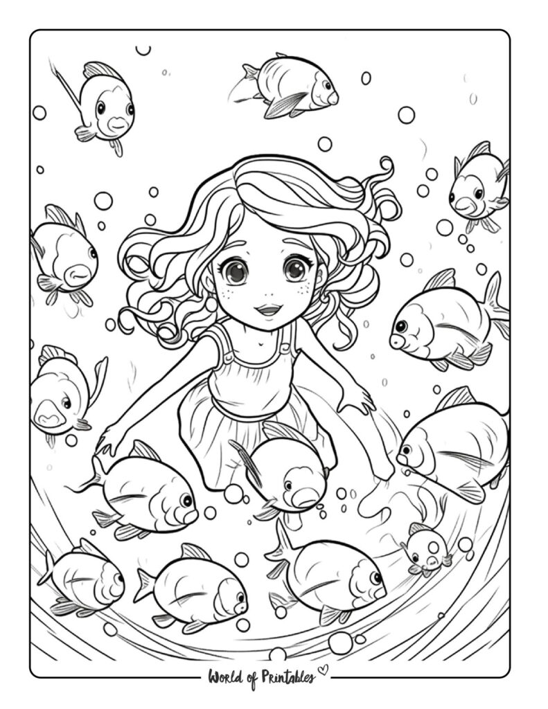 Fish Coloring Pages - World of Printables