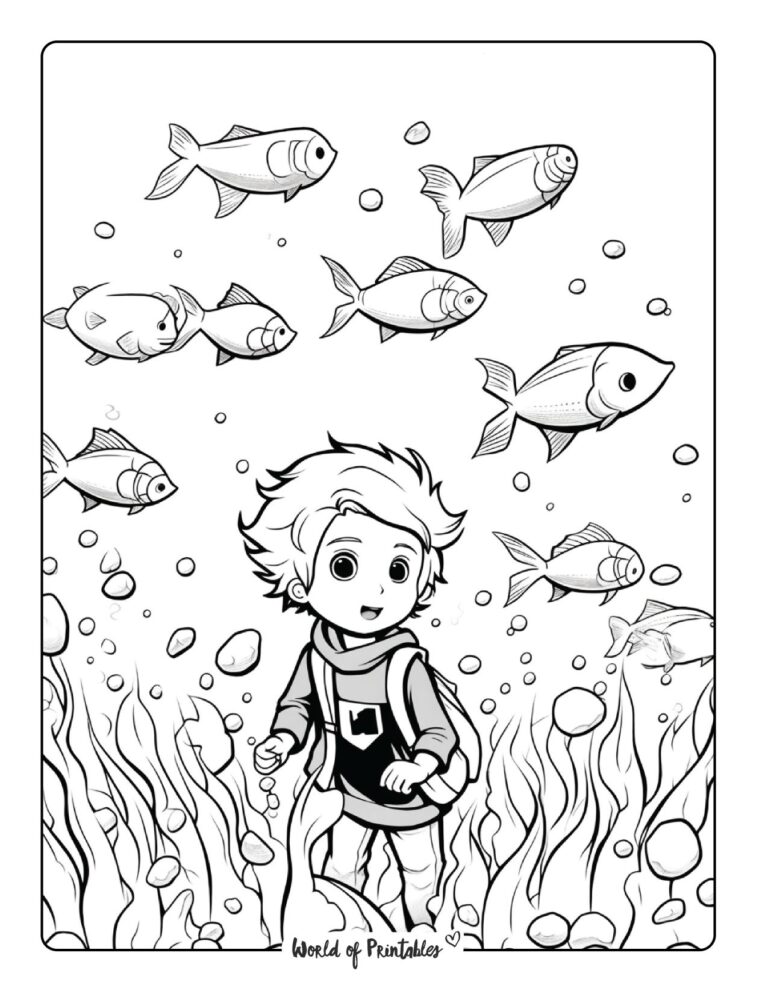 Fish Coloring Pages - World of Printables