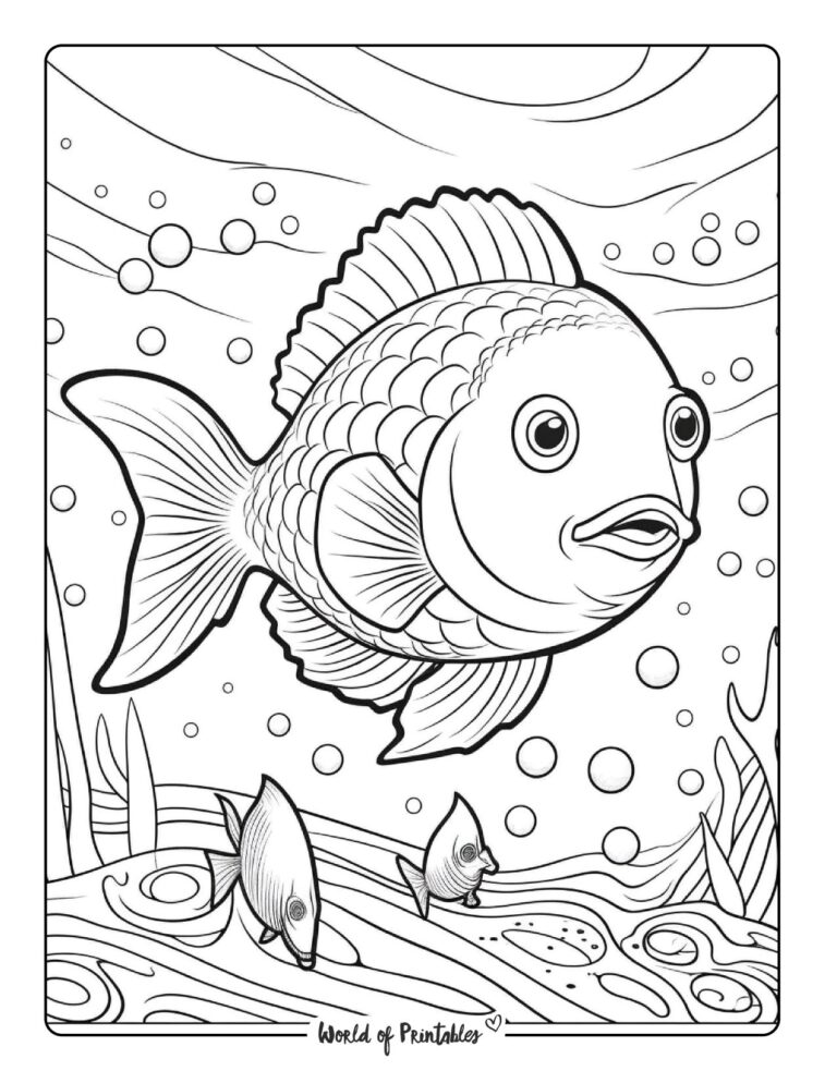 Fish Coloring Pages - World of Printables