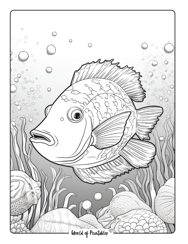 Fish Coloring Pages - World of Printables