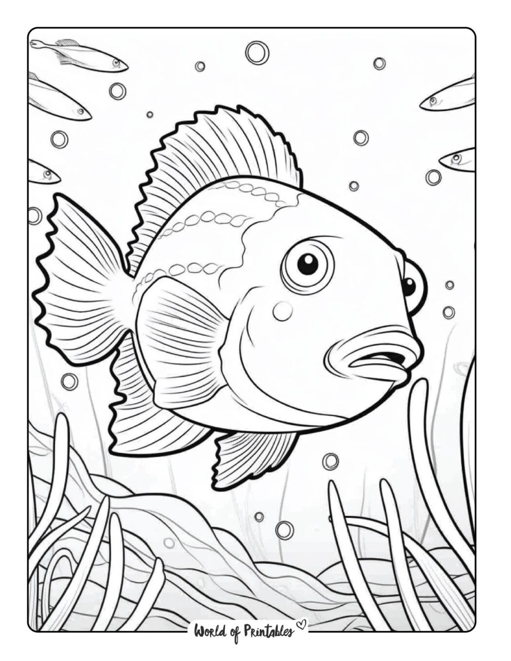 Fish Coloring Pages - World of Printables