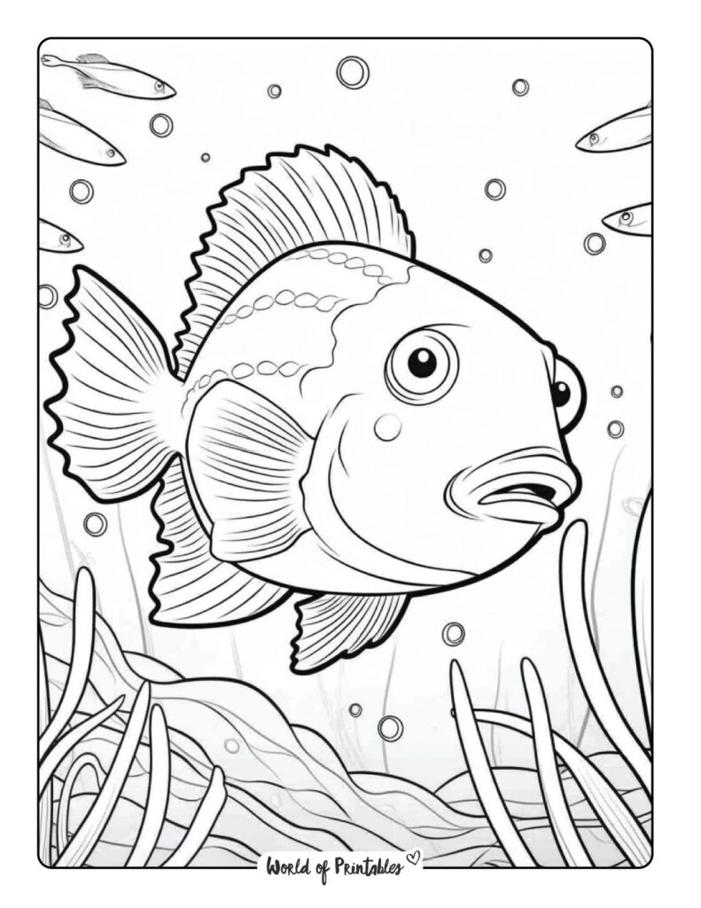 Fish Coloring Pages - World of Printables