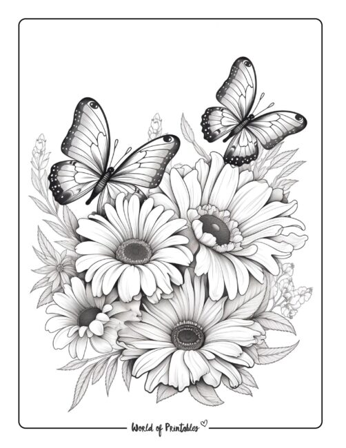 Coloring Pages Realistic Flowers Coloring Pages Realistic Flowers