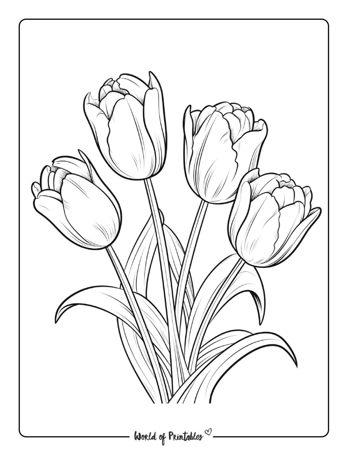 230 Free Flower Coloring Pages For Kids & Adults