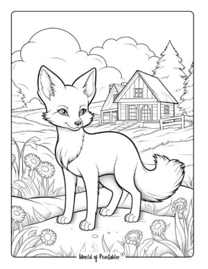 Fox Coloring Pages For Kids & Adults - World of Printables