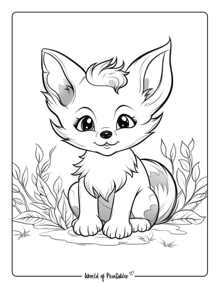 Fox Coloring Pages For Kids & Adults - World of Printables