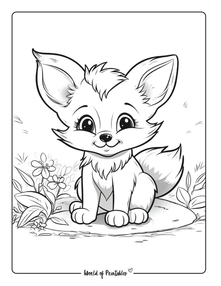 Fox Coloring Pages For Kids & Adults - World of Printables
