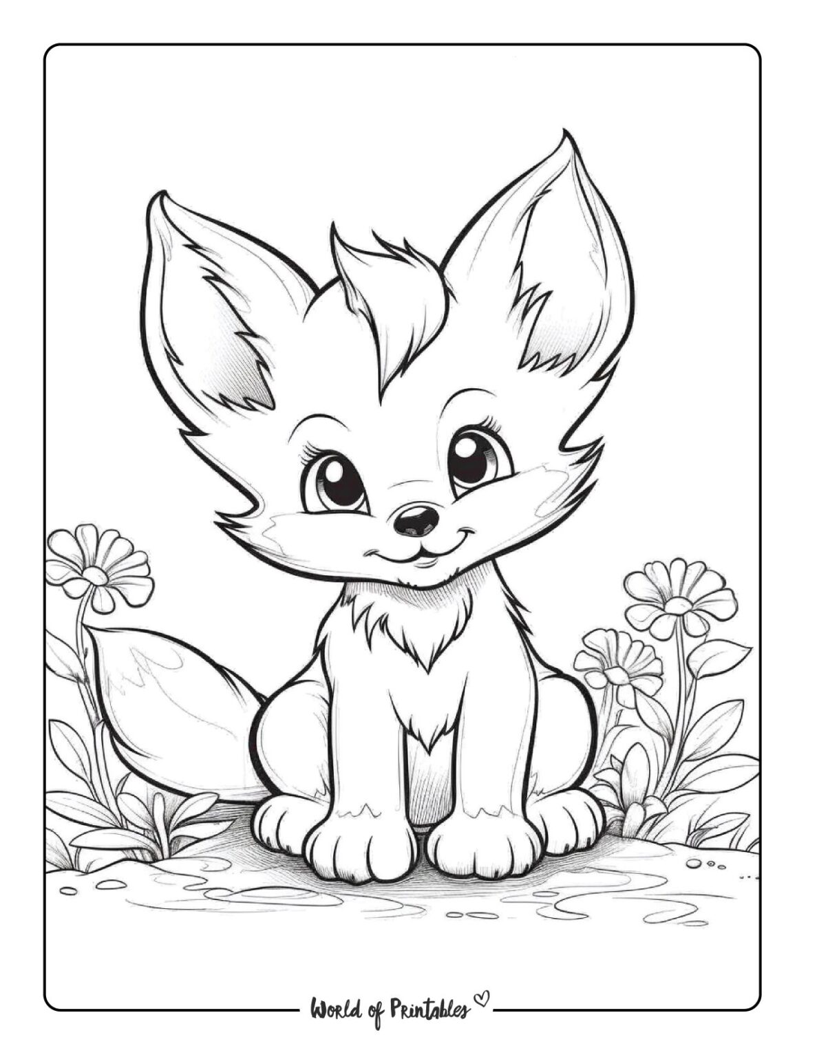 Fox Coloring Pages For Kids & Adults - World of Printables