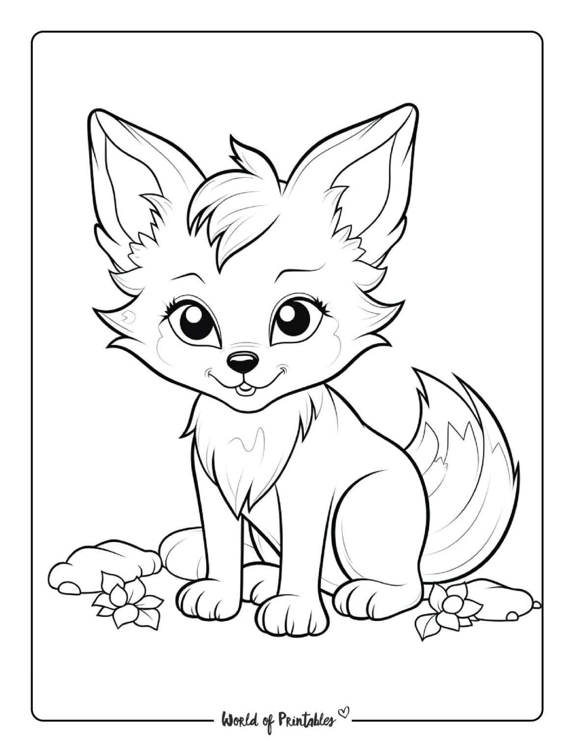 Fox Coloring Pages For Kids & Adults - World of Printables