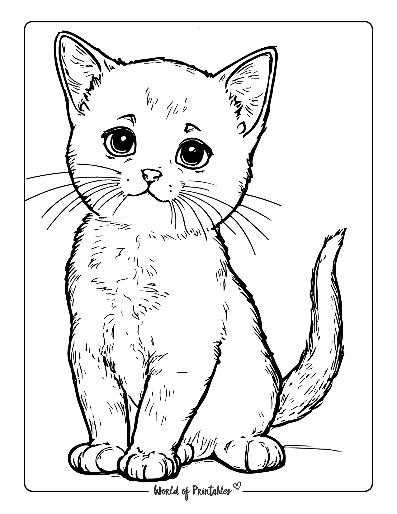 Free Cute Cat Colouring Pages Printable Fun Printables For Everyone Free Cute Cat Colouring Pages Printable Fun Printables For Everyone