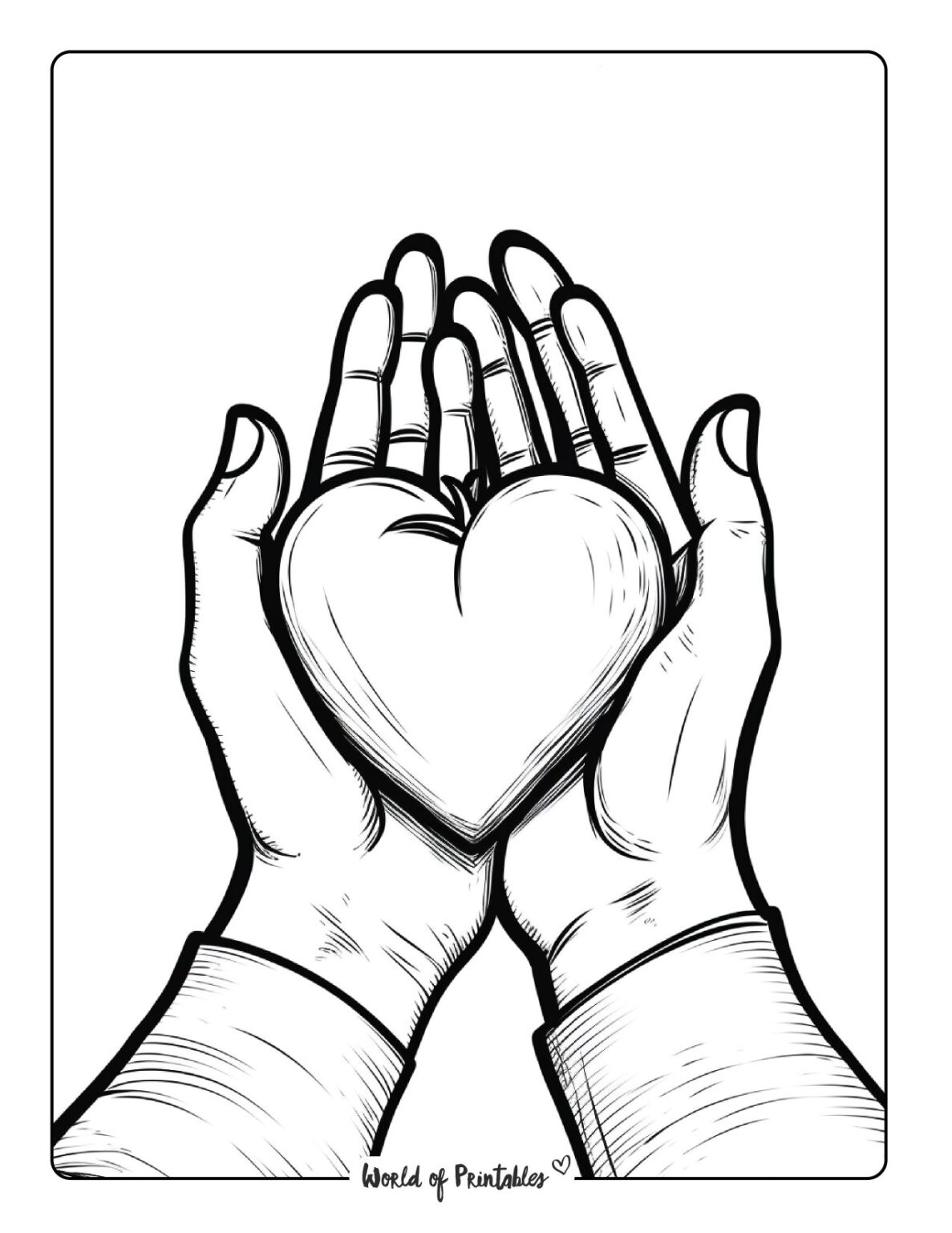 Heart Coloring Pages - World of Printables