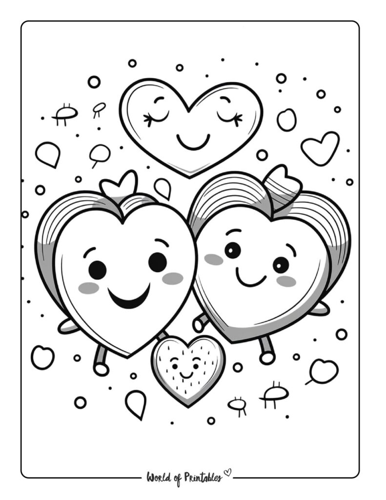 Heart Coloring Pages - World of Printables