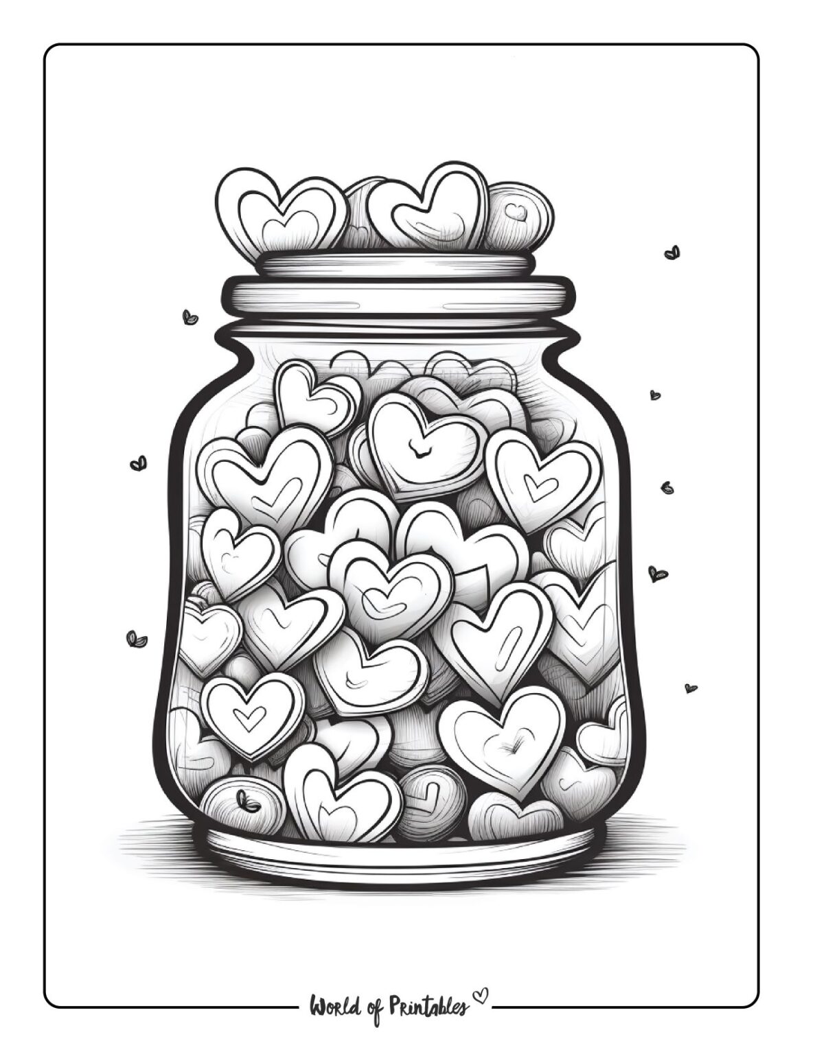 Heart Coloring Pages - World of Printables