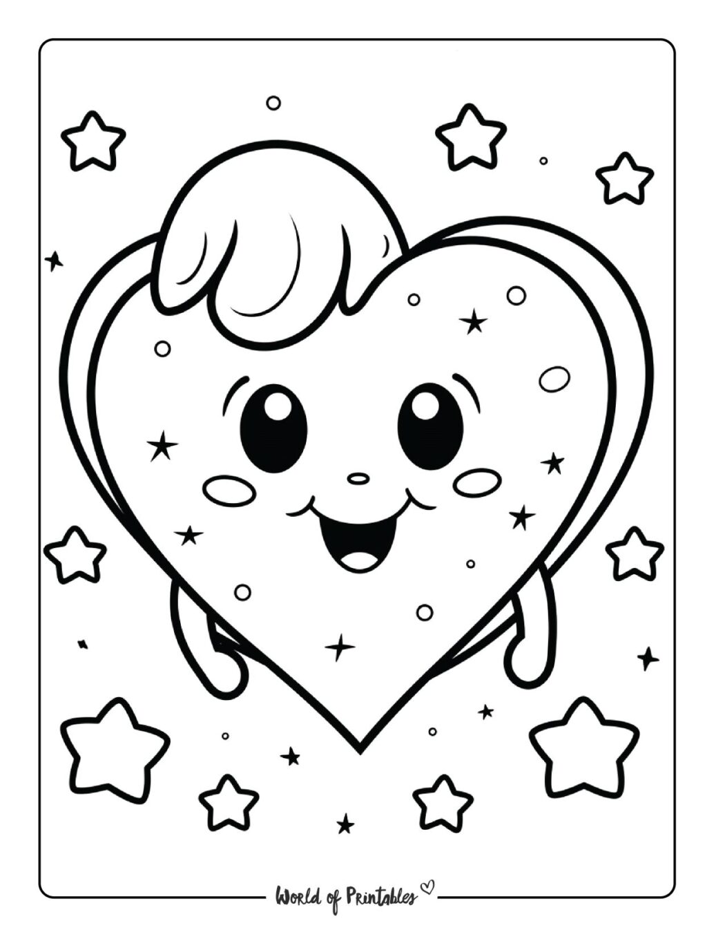 Heart Coloring Pages - World of Printables