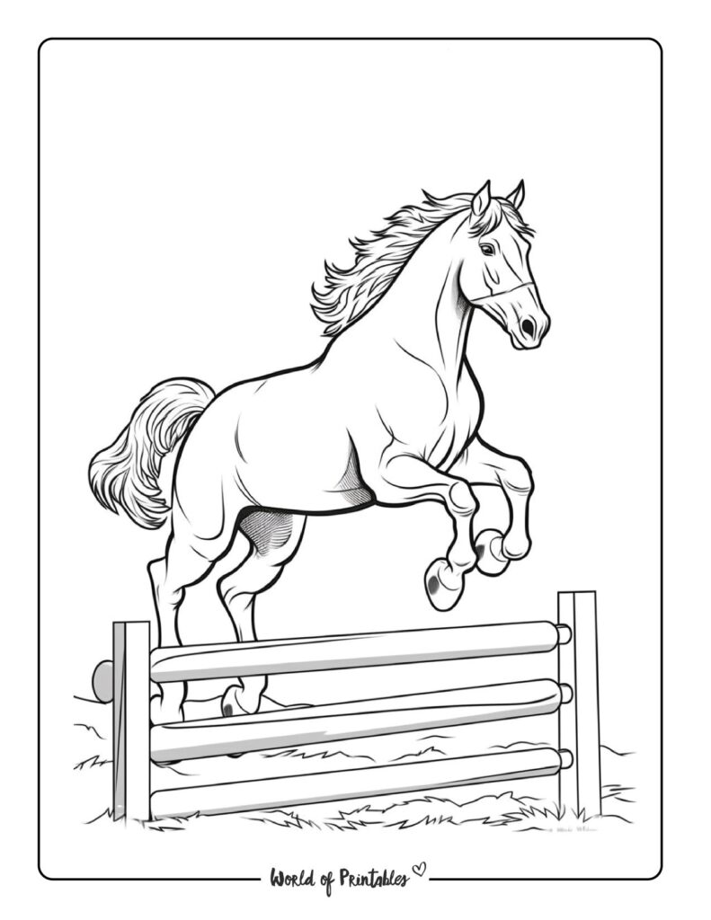 Horse Coloring Pages For Kids & Adults - World of Printables