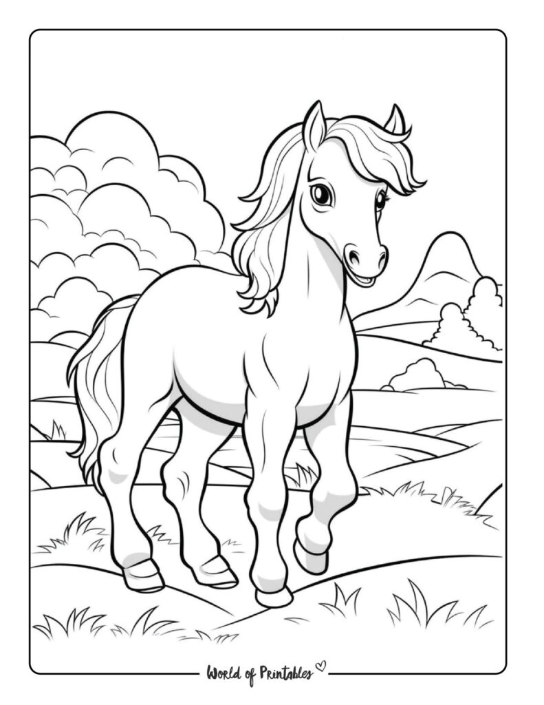 Horse Coloring Pages For Kids & Adults - World of Printables