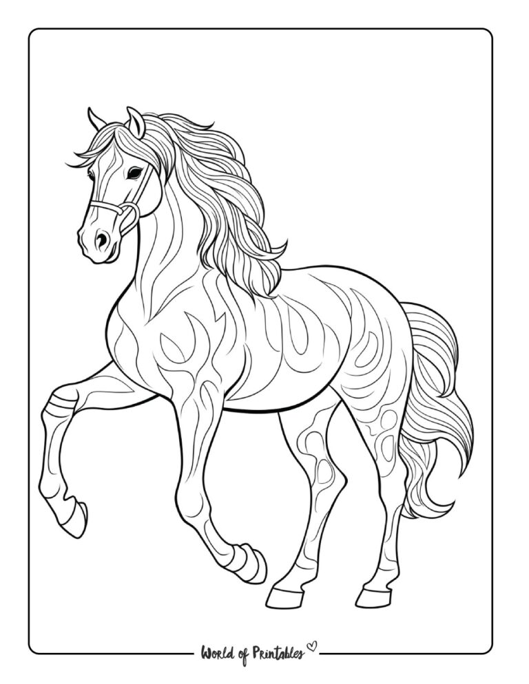 Horse Coloring Pages For Kids & Adults - World of Printables