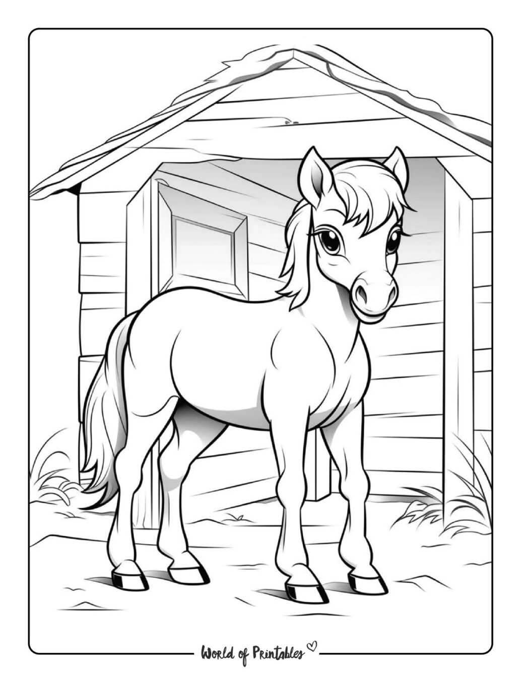 Horse Coloring Pages For Kids & Adults - World of Printables