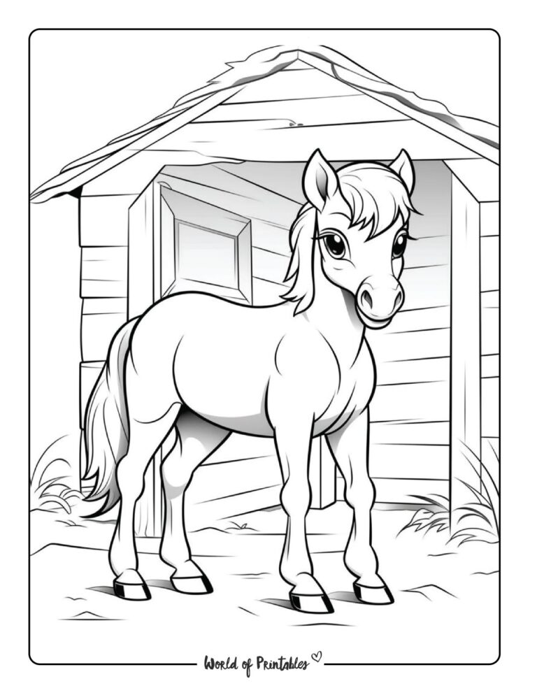 Horse Coloring Pages For Kids & Adults - World of Printables