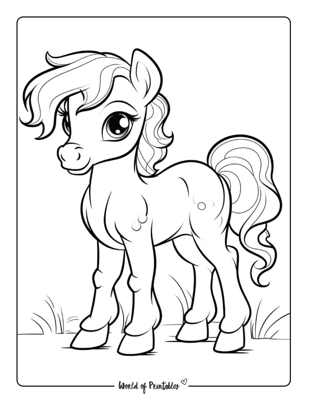 Horse Coloring Pages For Kids & Adults - World of Printables
