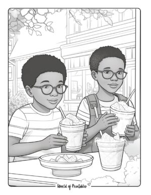 Ice Cream Coloring Pages - World of Printables