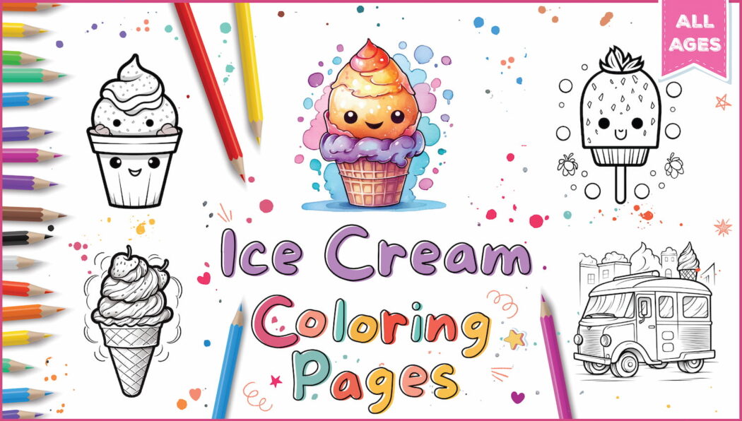 Ice Cream Coloring Pages - World of Printables