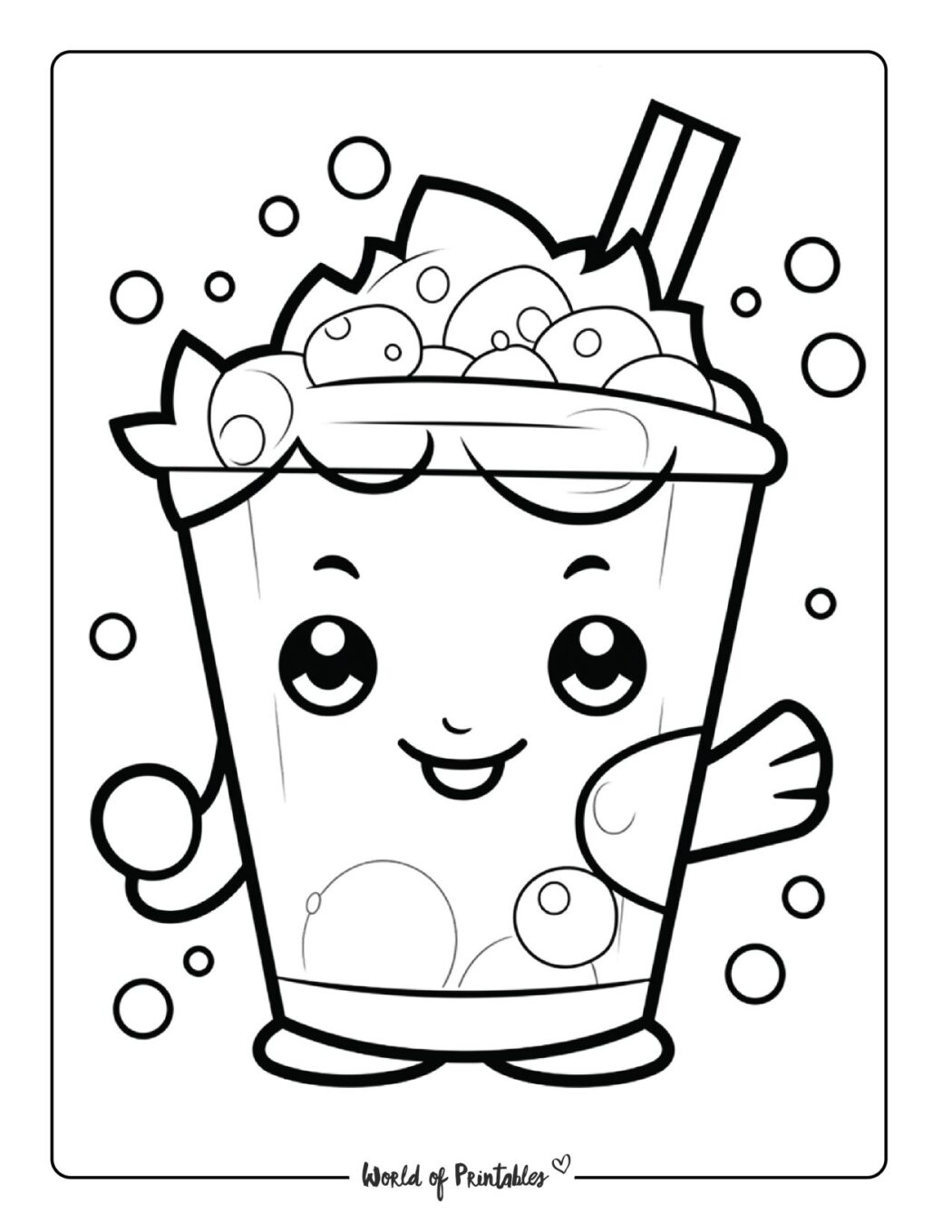 Kawaii Coloring Pages - World of Printables