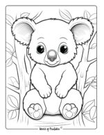 Koala Coloring Pages For Kids & Adults - World of Printables