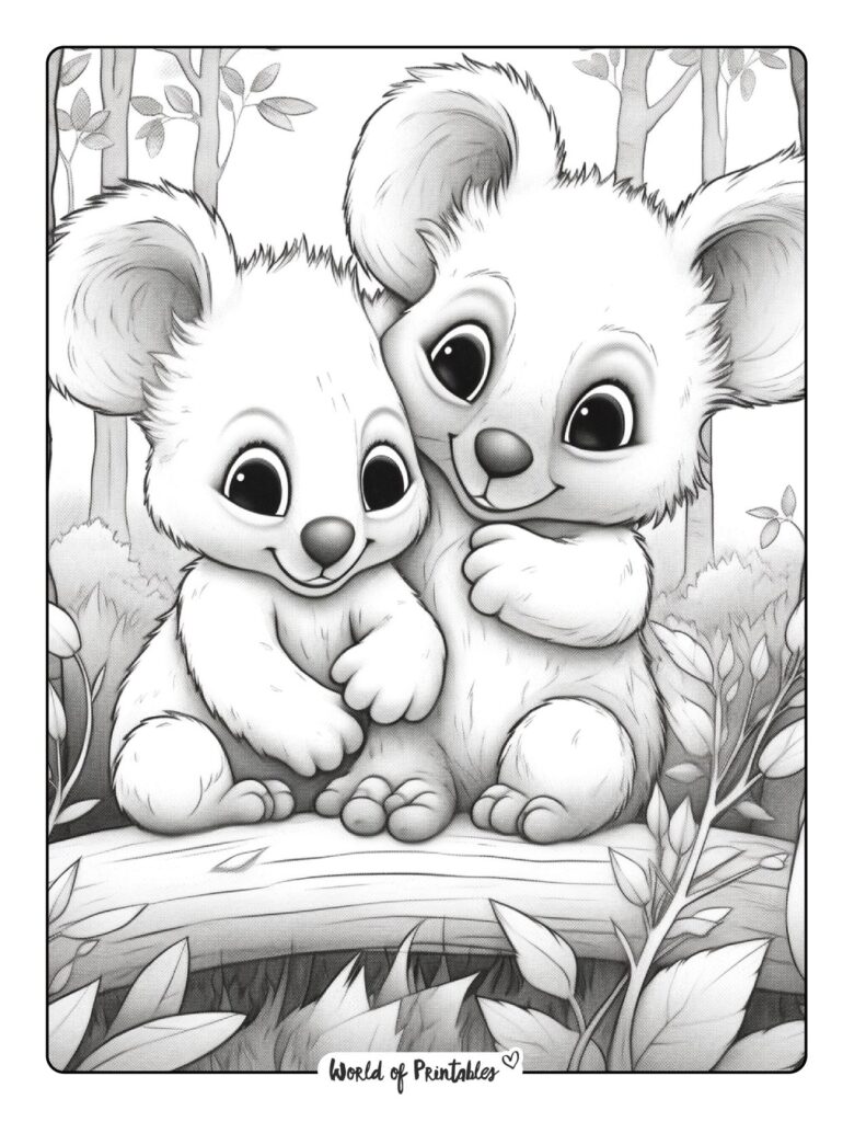 Koala Coloring Pages For Kids & Adults - World of Printables