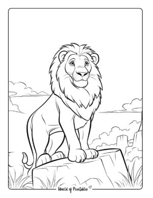 Lion Coloring Pages For Kids & Adults - World of Printables