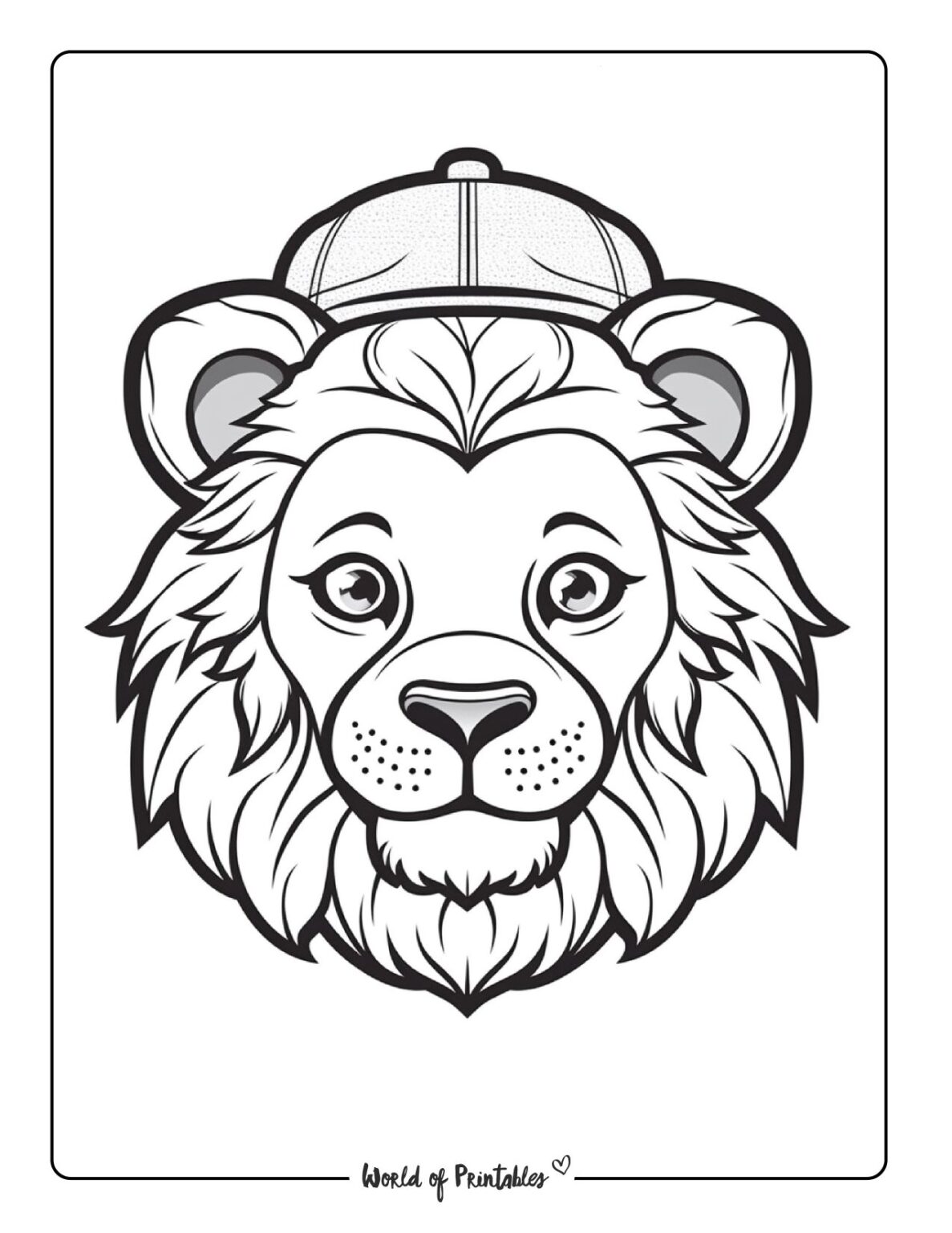 Lion Coloring Pages For Kids & Adults - World of Printables