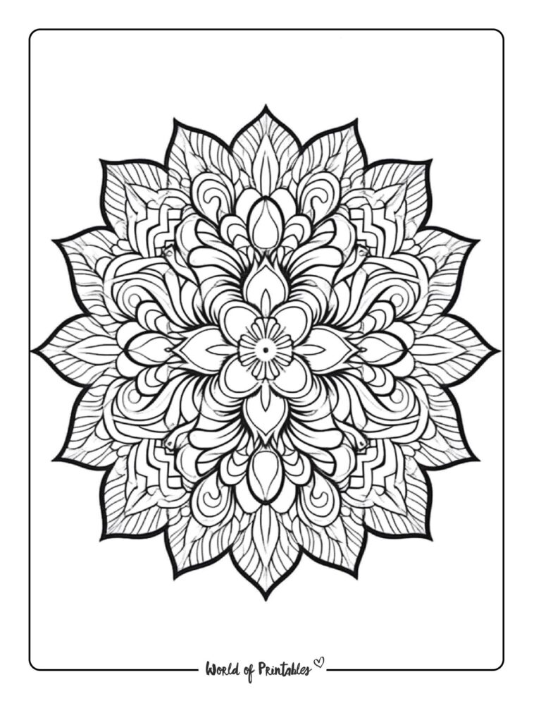 Mandala Coloring Pages - World of Printables