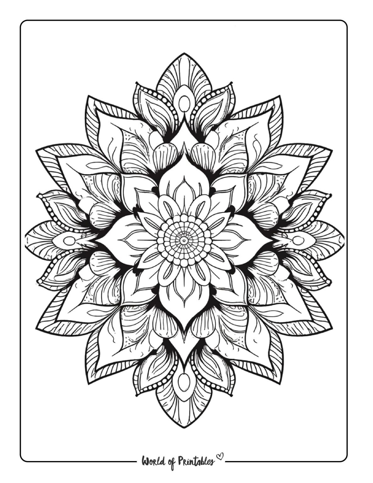 Mandala Coloring Pages - World of Printables