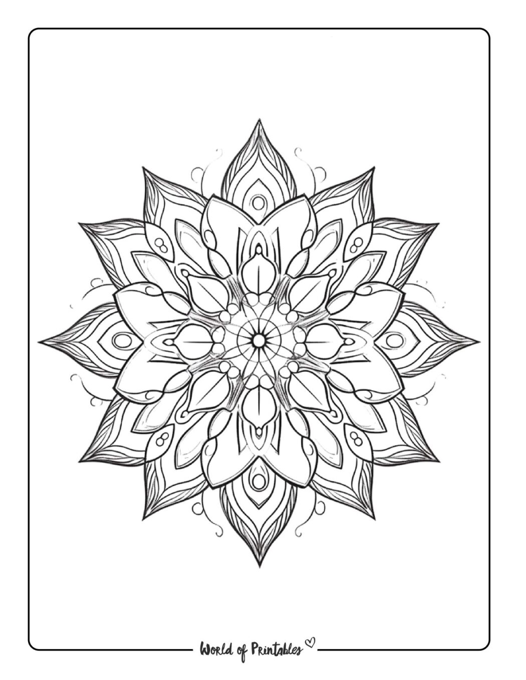 Mandala Coloring Pages - World of Printables